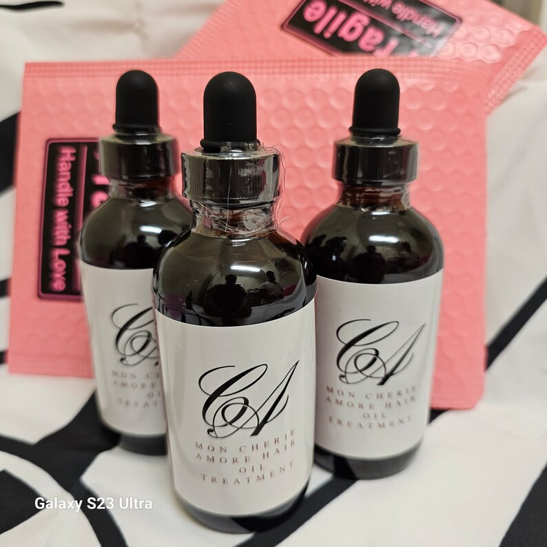 Mon Cherie Amore Natural Hair Oil Treatment Contains 8 Natural Essential Oils + Keratin and ...