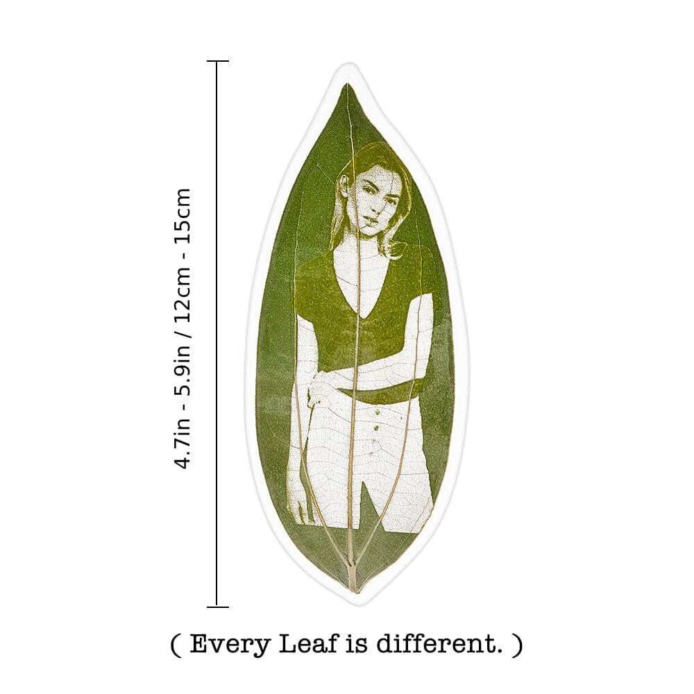 Personalized Photo Leaf Bookmark Custom Leaf Engraved Bookmarks Leaf ...