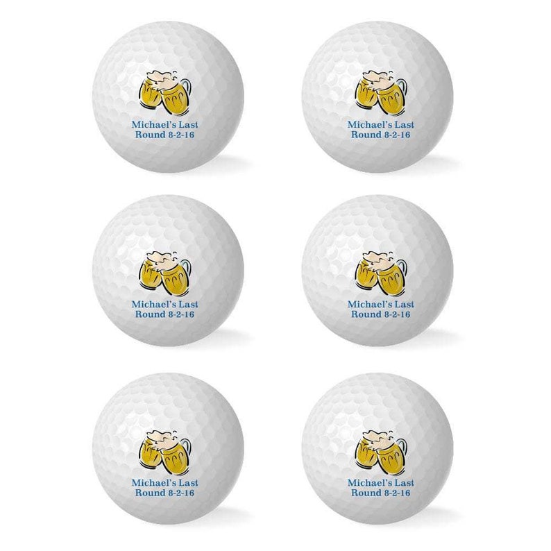 Funny Custom Groom Golf Ball Set, Personalized Bachelor Party Golf Ball ...