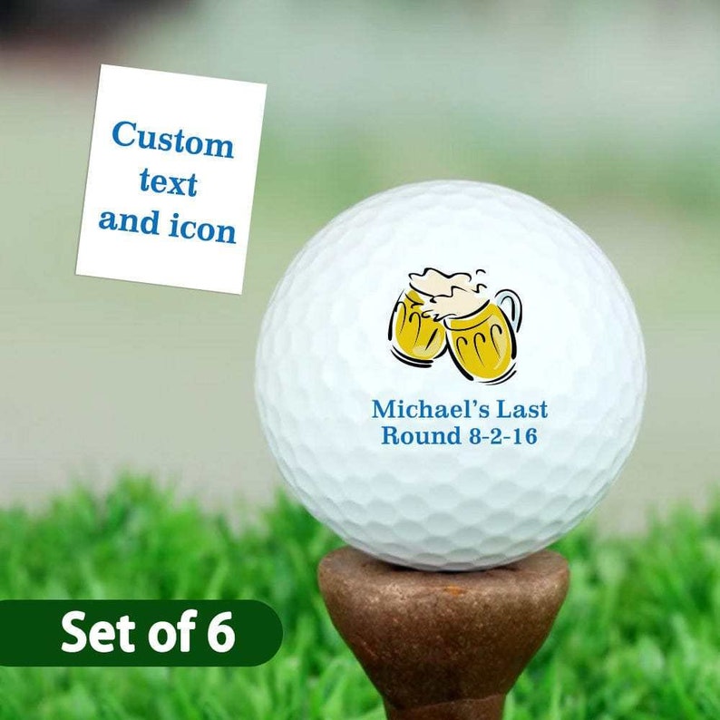 Funny Custom Groom Golf Ball Set, Personalized Bachelor Party Golf Ball ...