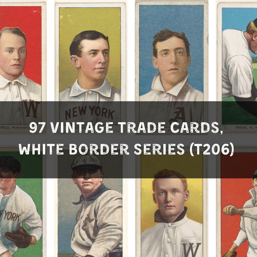 Vintage Baseball Trade Cards 97 Cards From the White Border Series 1909 ...