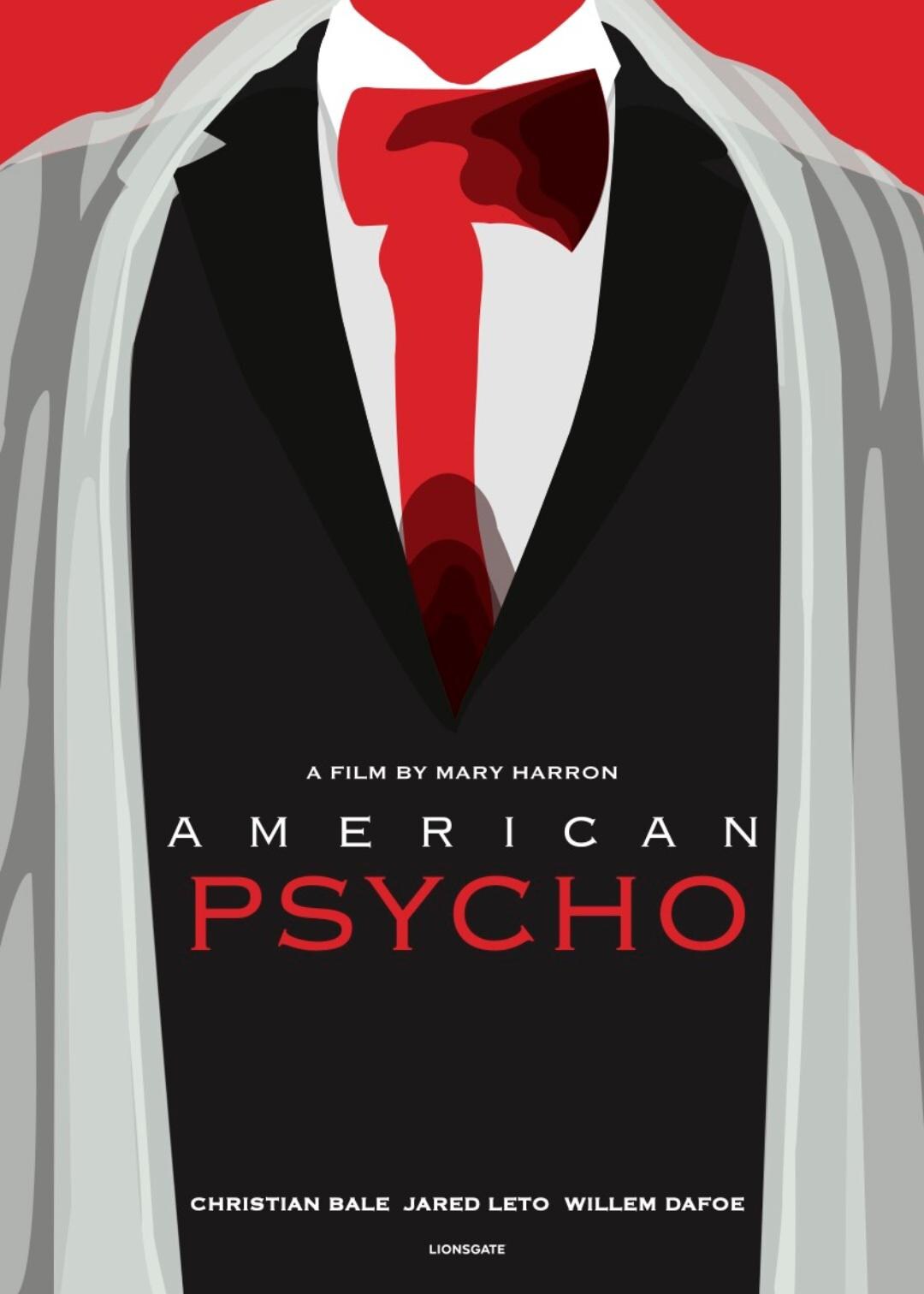 American Psycho Vector Minimalistic Illustration Poster - Etsy