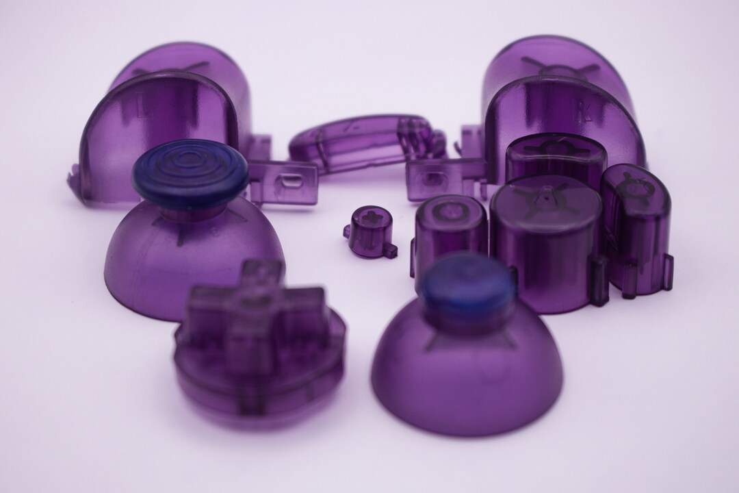 Crystal Dark Purple Gamecube Controller Button Set - Etsy