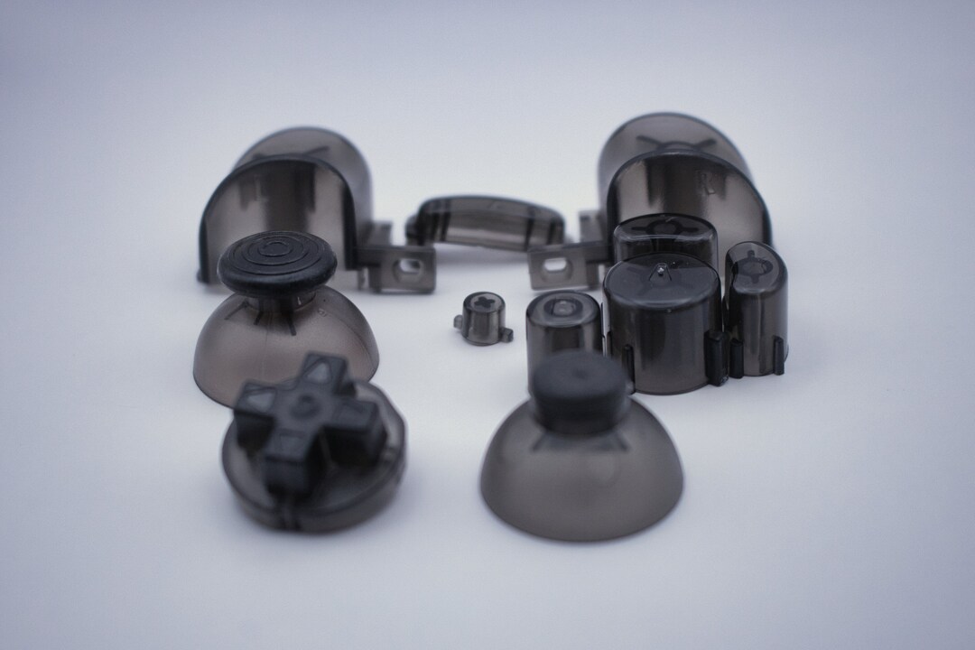 Crystal Black Gamecube Controller Button Set - Etsy