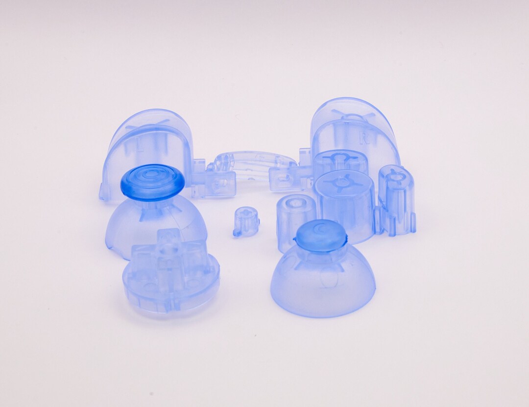 Crystal Solid Blue Gamecube Controller Button Set - Etsy