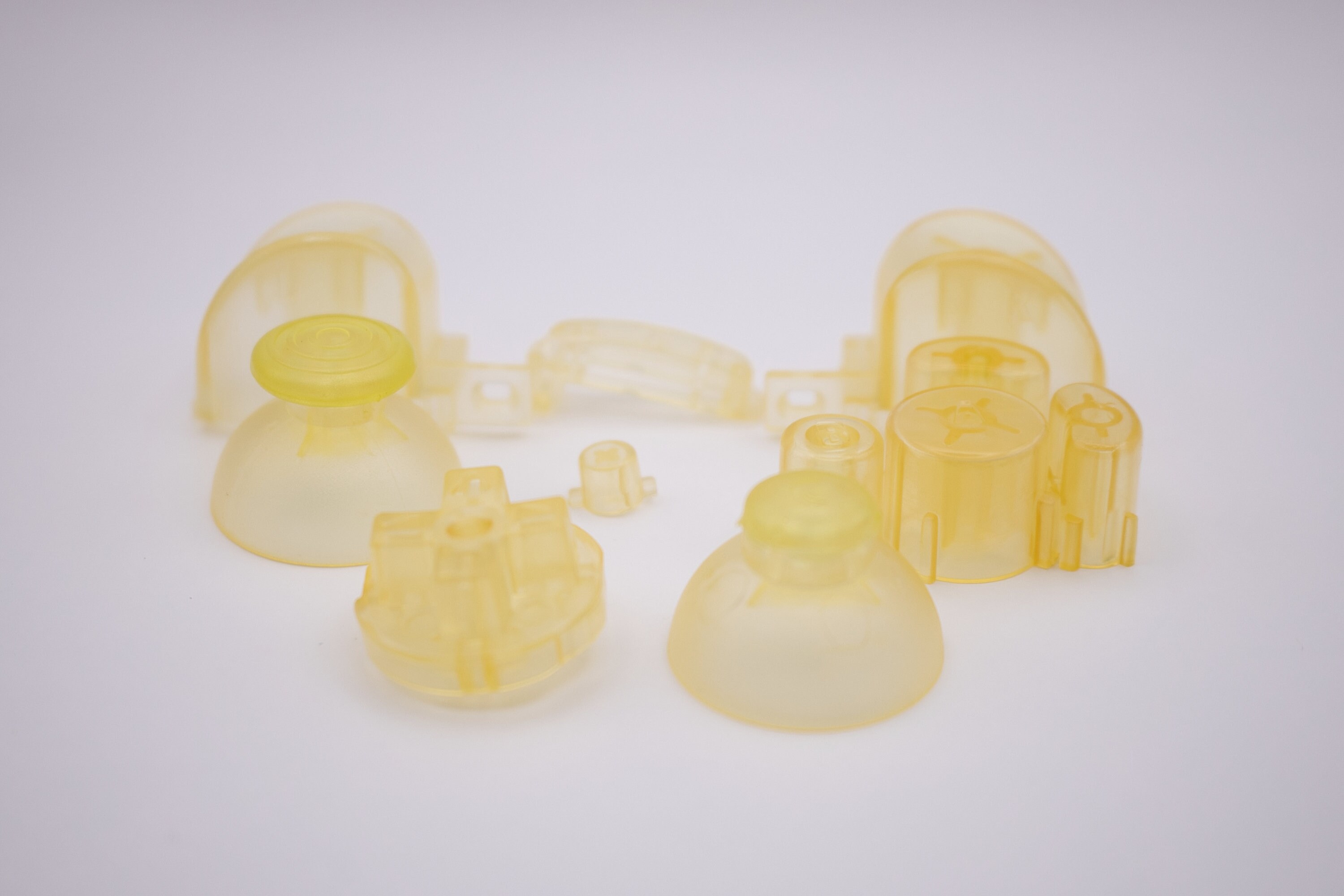 Crystal Light Yellow Gamecube Controller Button Set - Etsy