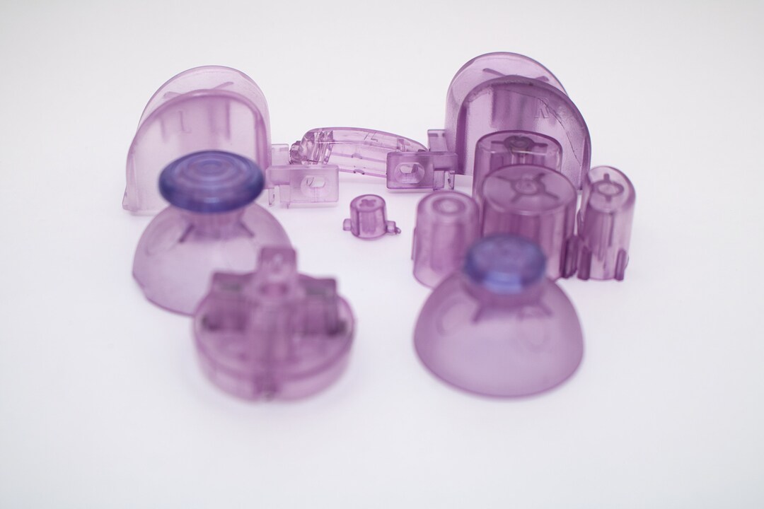 Crystal Light Purple Gamecube Controller Button Set - Etsy