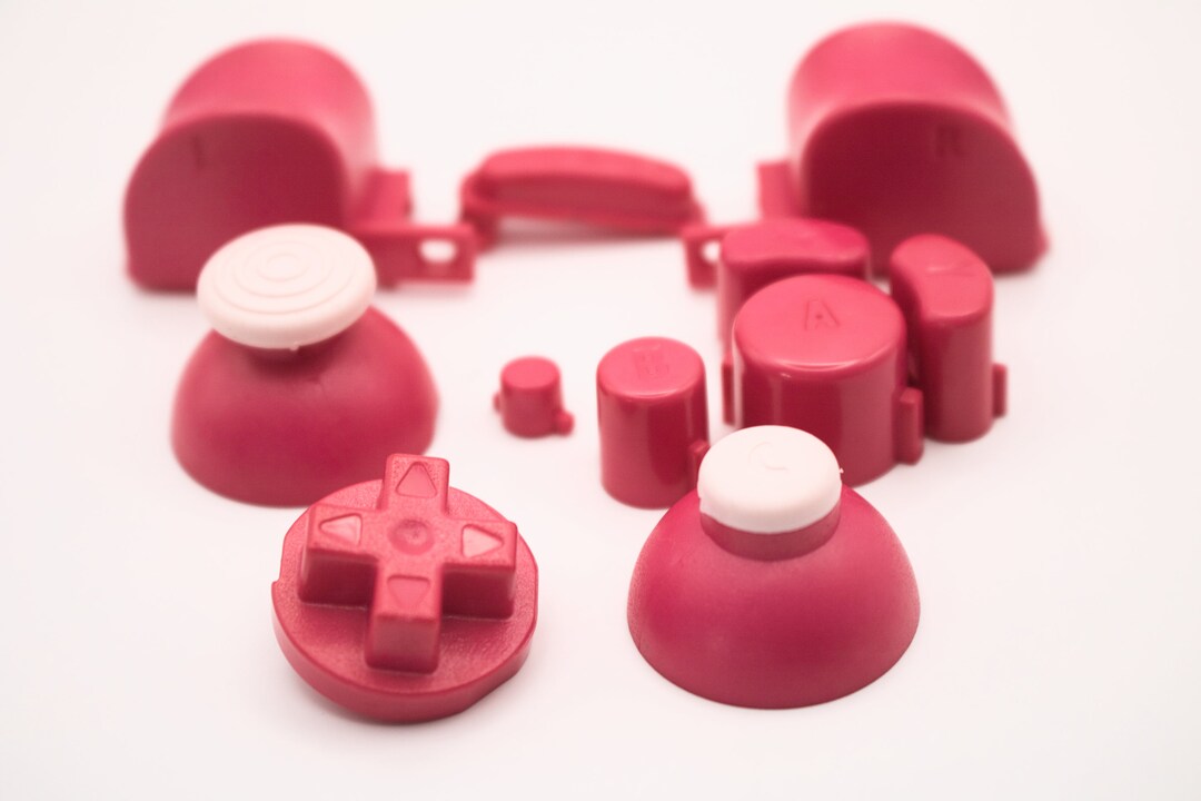 Dark Pink Gamecube Controller Button Set - Etsy