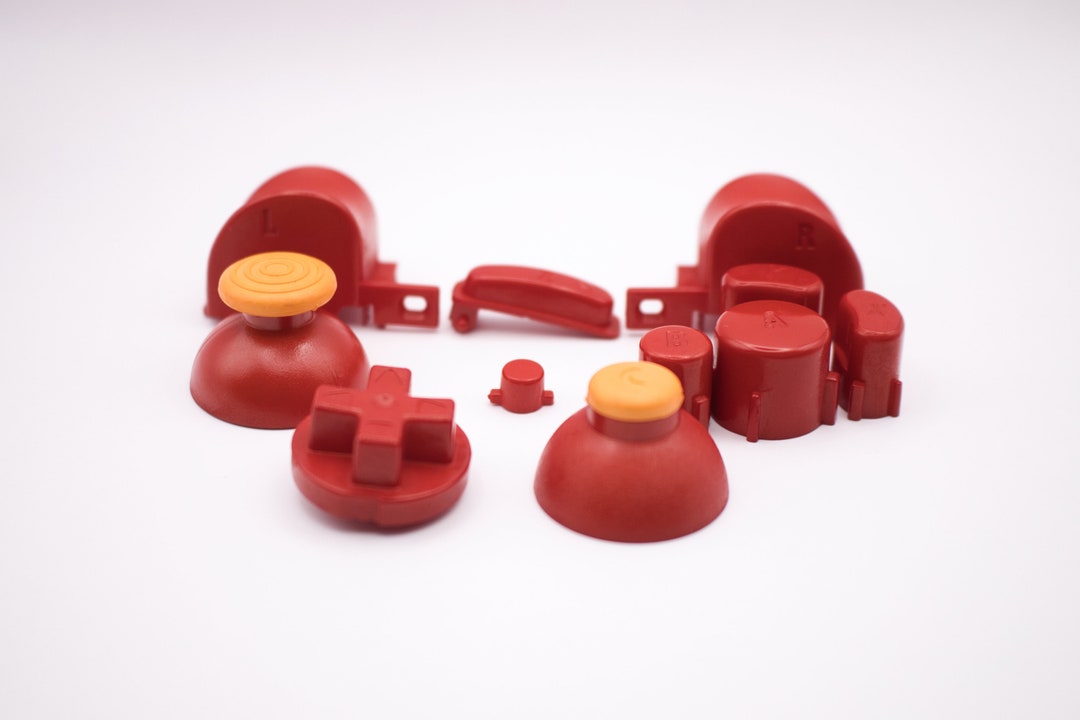 Blood Orange Gamecube Controller Button Set - Etsy