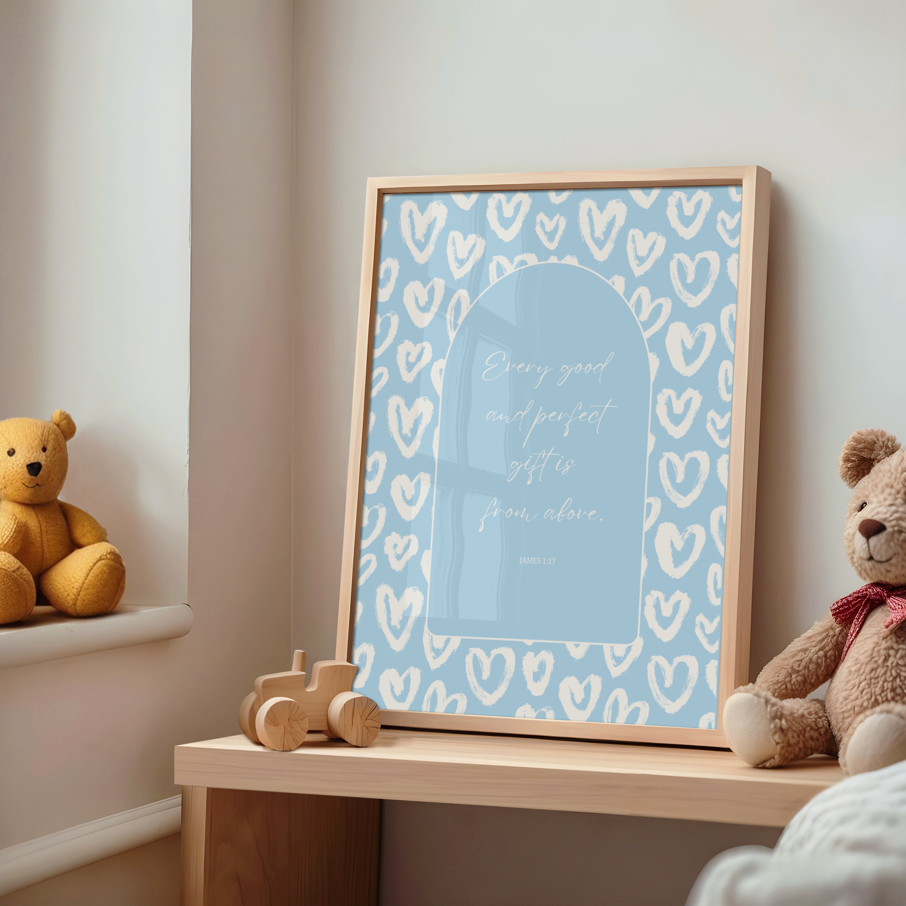 Christian Nursery Decor Bible Verse Nursery Poster Vintage Nursery Art ...