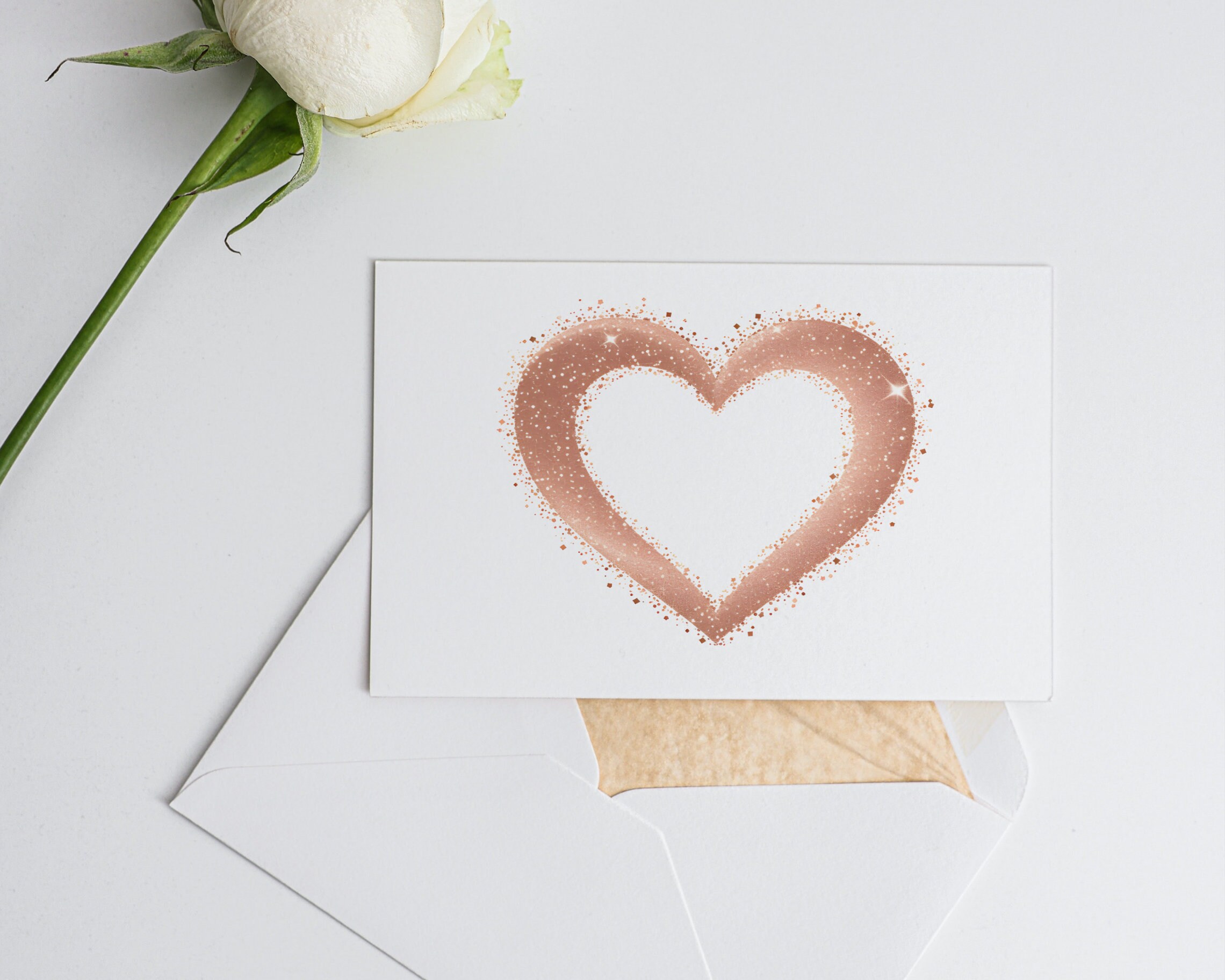 Heart Frame With Glitter PNG, Glitter Pink Gold Heart Clipart, Pink ...