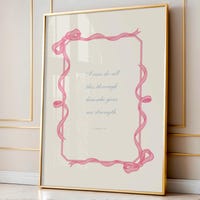 Pink Christian Nursery Decor Bible Verse Poster: Boho Nursery Wall Art ...