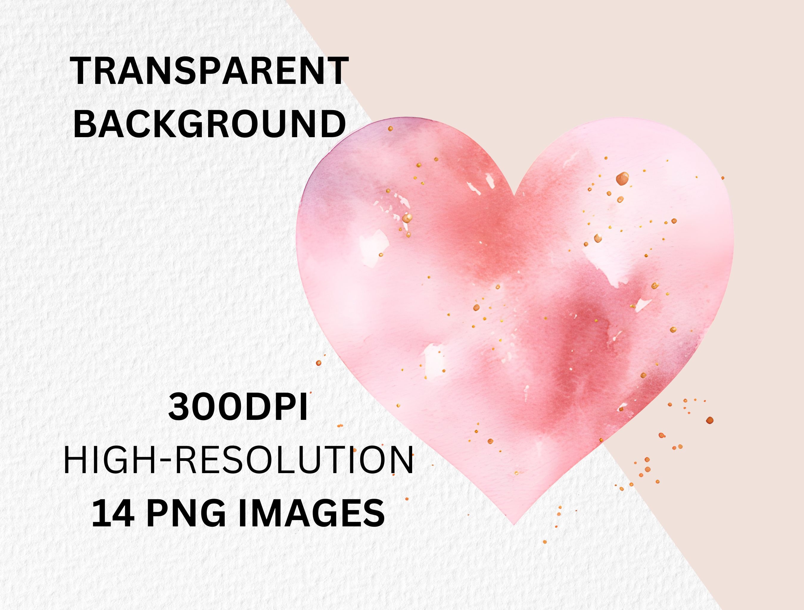 Watercolor Heart Clipart, Watercolor Rainbow Clipart, Boho Rainbow ...