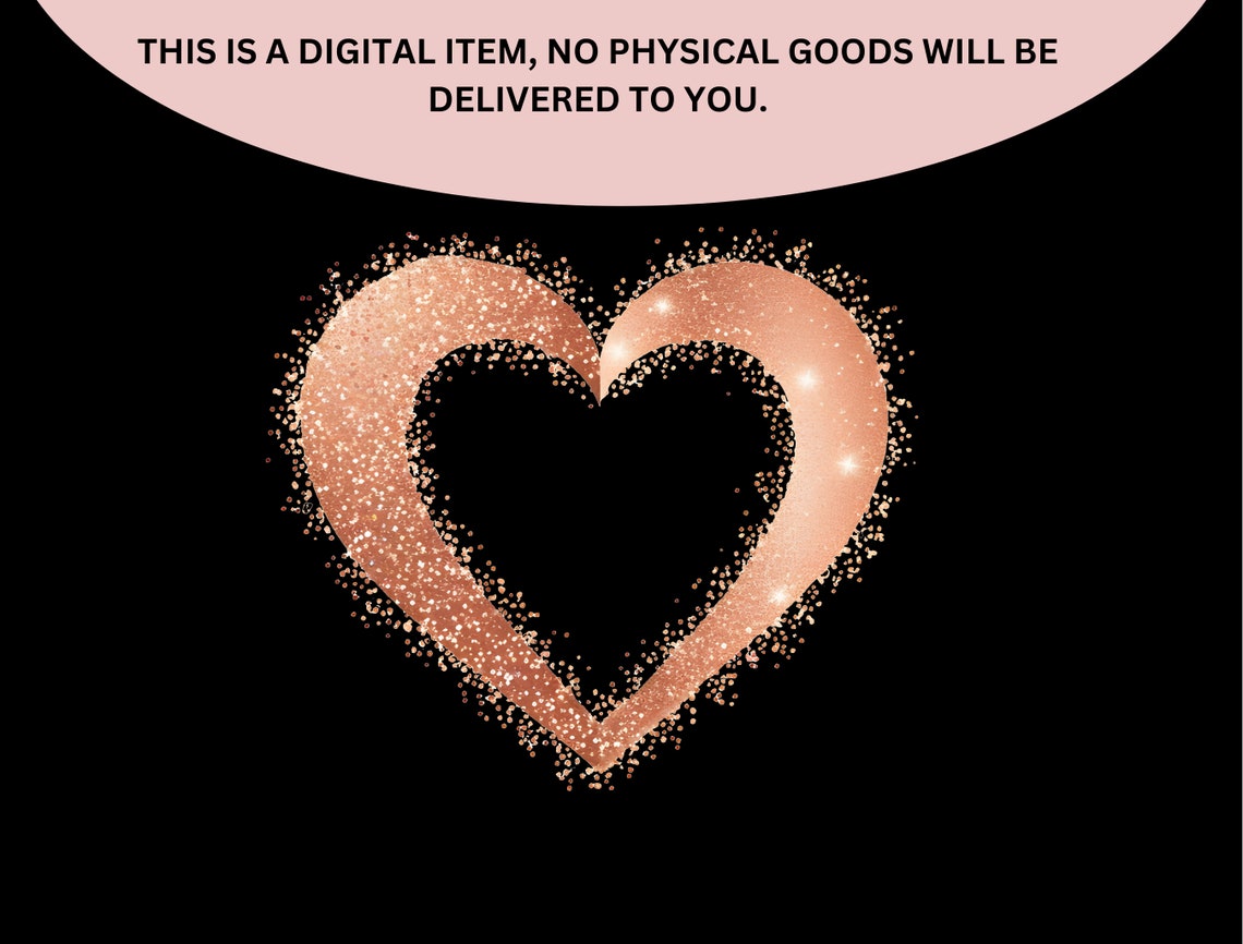 Heart Frame With Glitter PNG, Glitter Pink Gold Heart Clipart, Pink ...