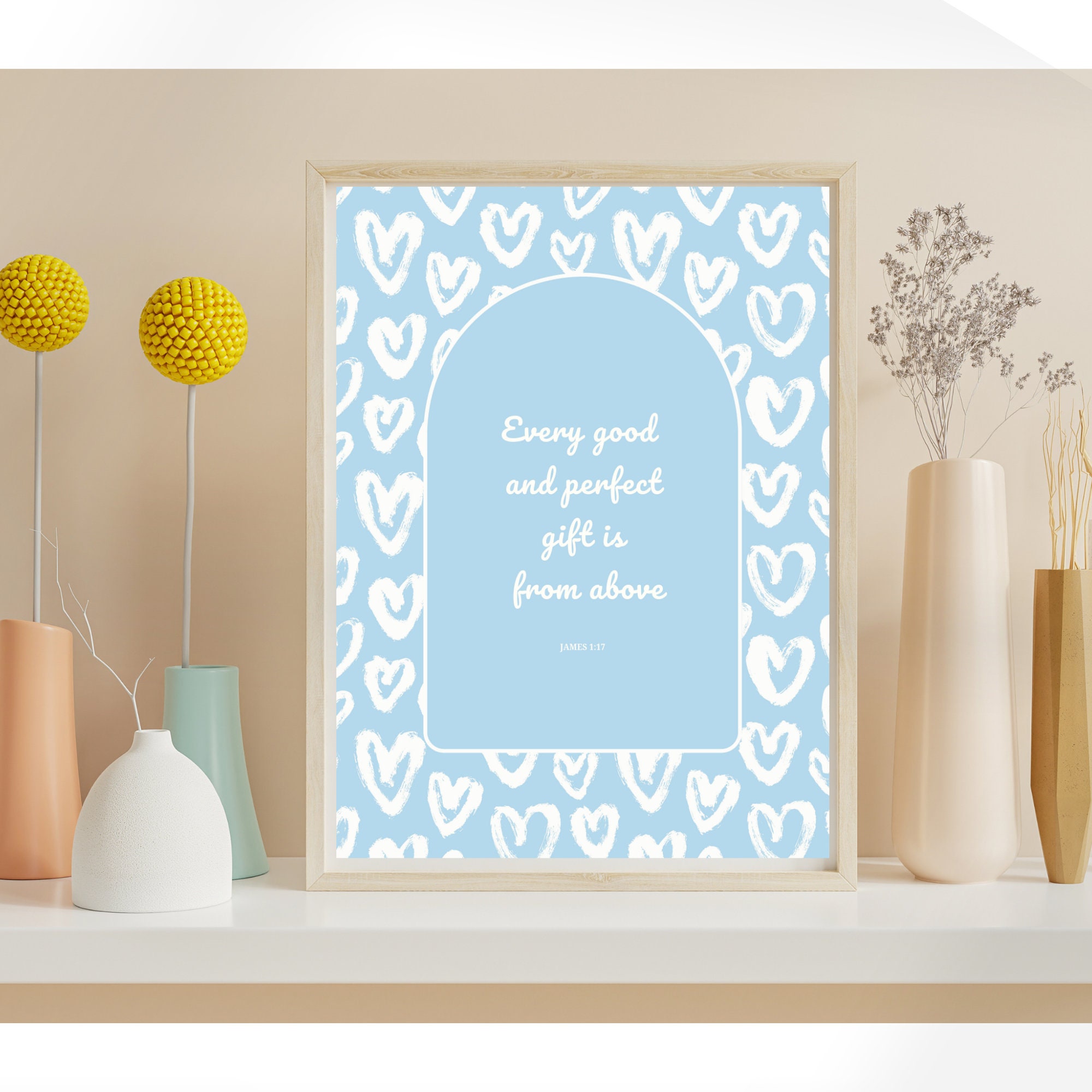 Christian Nursery Decor Bible Verse Nursery Poster Vintage Nursery Art ...