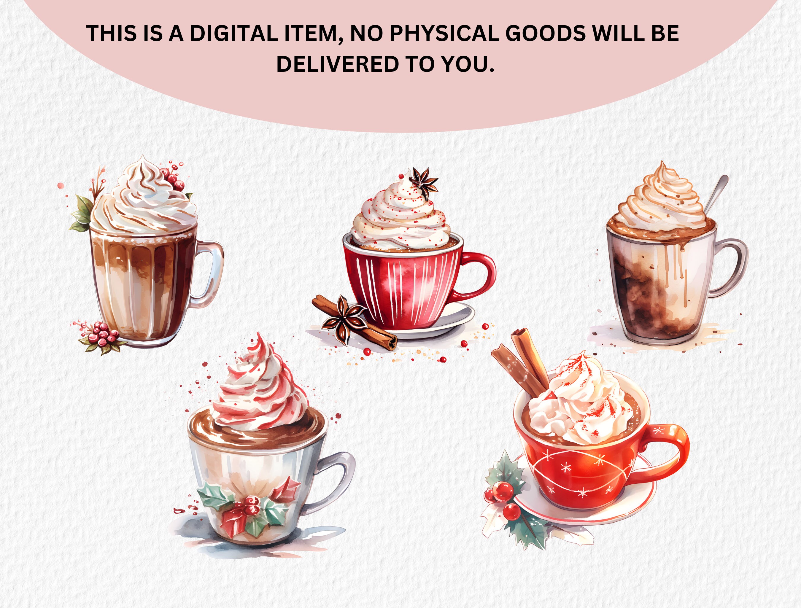 Watercolor Hot Chocolate Clipart, Hot Chocoa Clipart, Hot Cocoa PNG ...