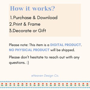 Christian Pink Wall Decor | Bible Verse Poster | Vintage Nursery Wall ...