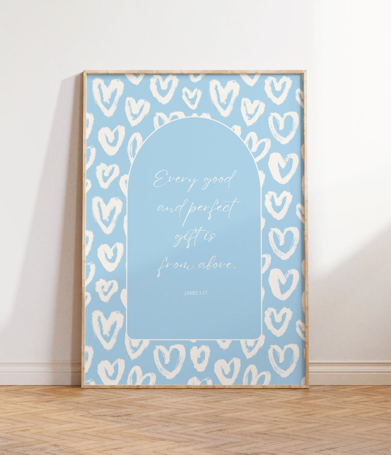 Christian Nursery Decor Bible Verse Nursery Poster Vintage Nursery Art ...