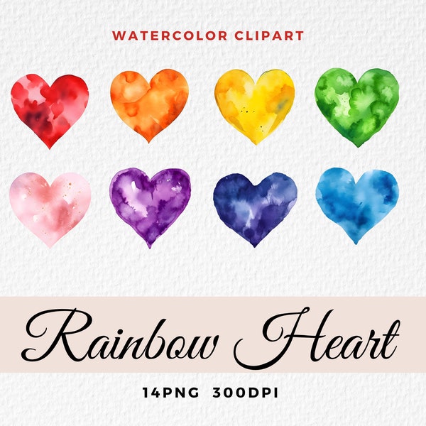 Hearts Clipart - Etsy