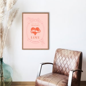 Vintage Christian Love Wall Art Print - Boho Aethentic Bible Verse Wall ...