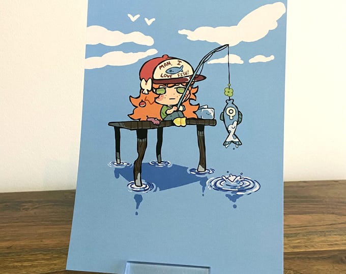 Man I Love Fish Ishmael Limbus Company A5 Print - Etsy