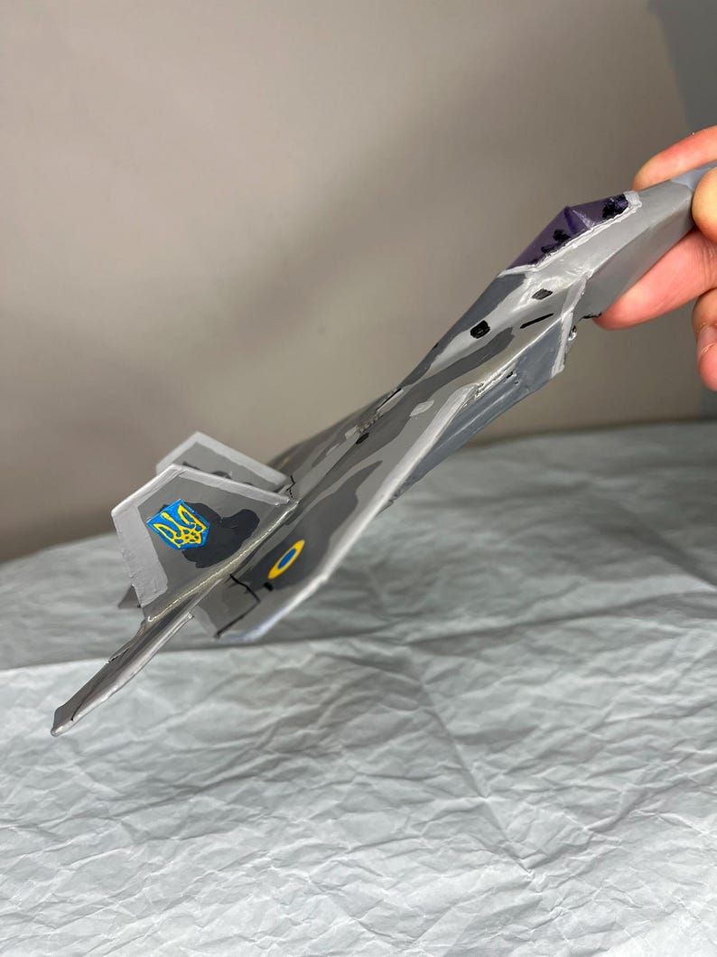 Paper Model of an Airplane, an F-22 Raptor Fighter - Etsy