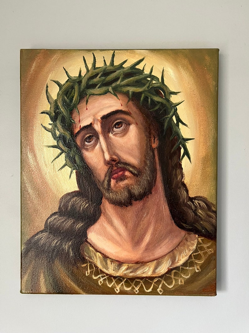 Jesus Christ Oil Painting Religious Picture Icon - Etsy