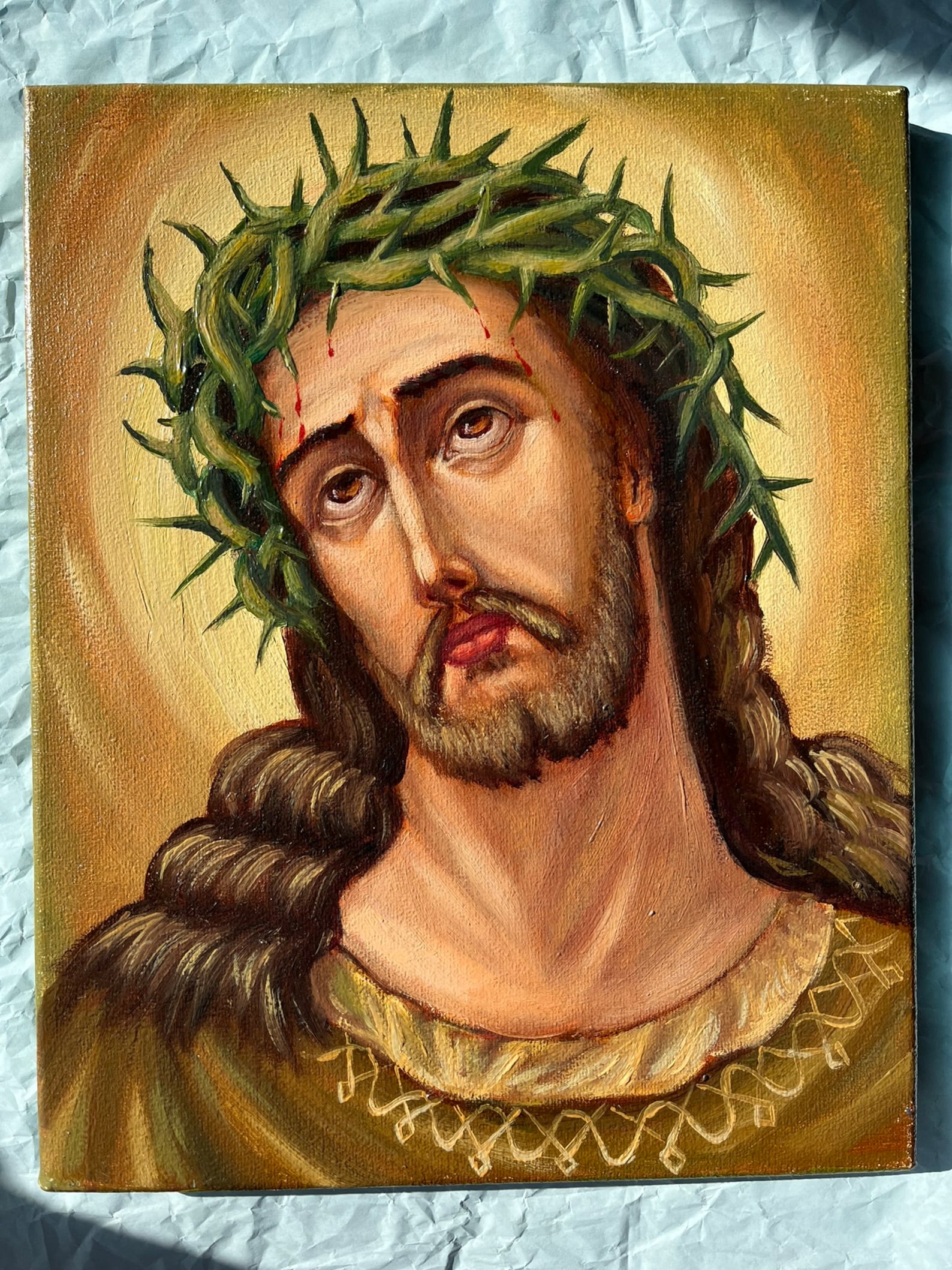 Jesus Christ Oil Painting Religious Picture Icon - Etsy