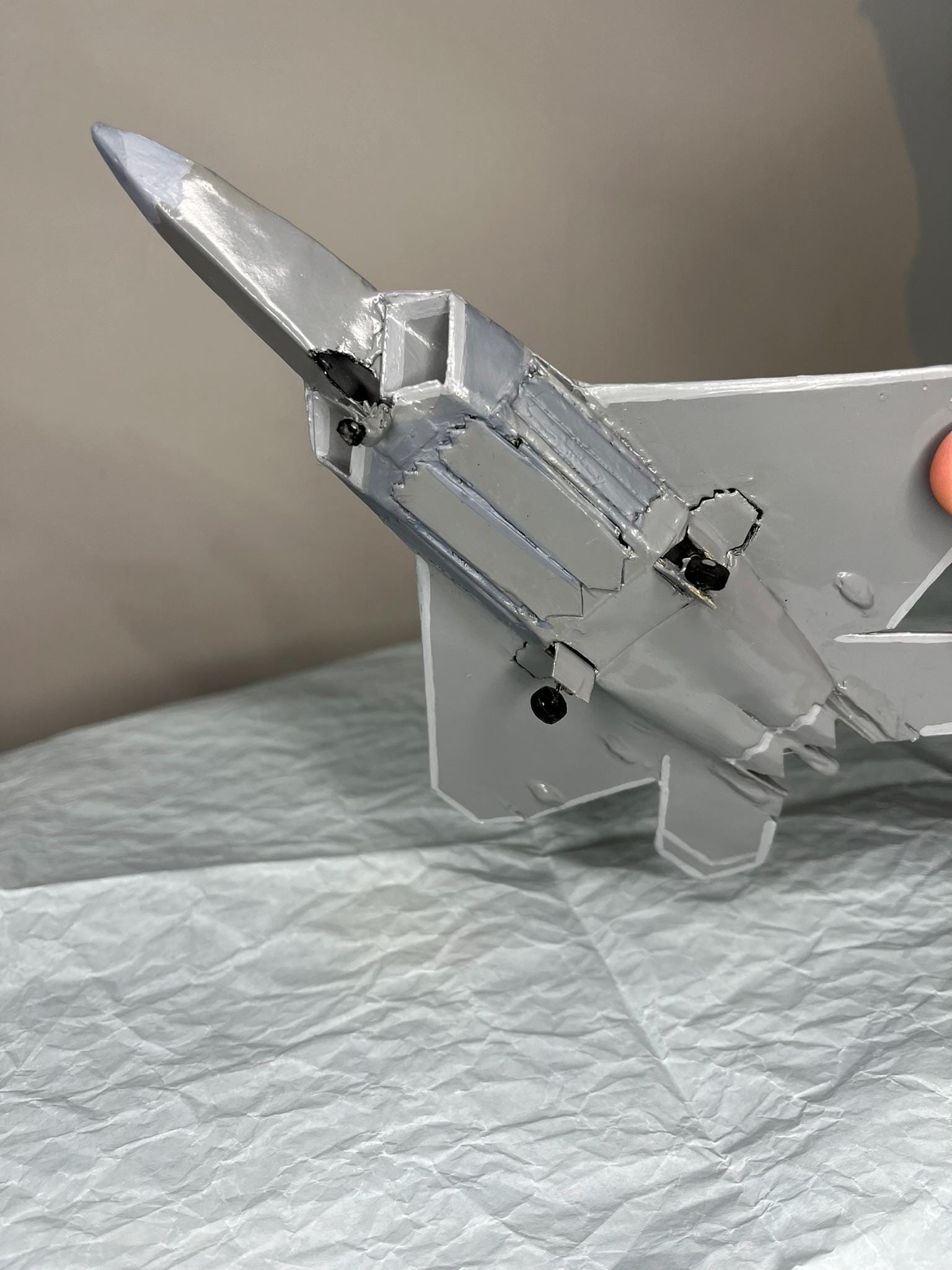 Paper Model of an Airplane, an F-22 Raptor Fighter - Etsy