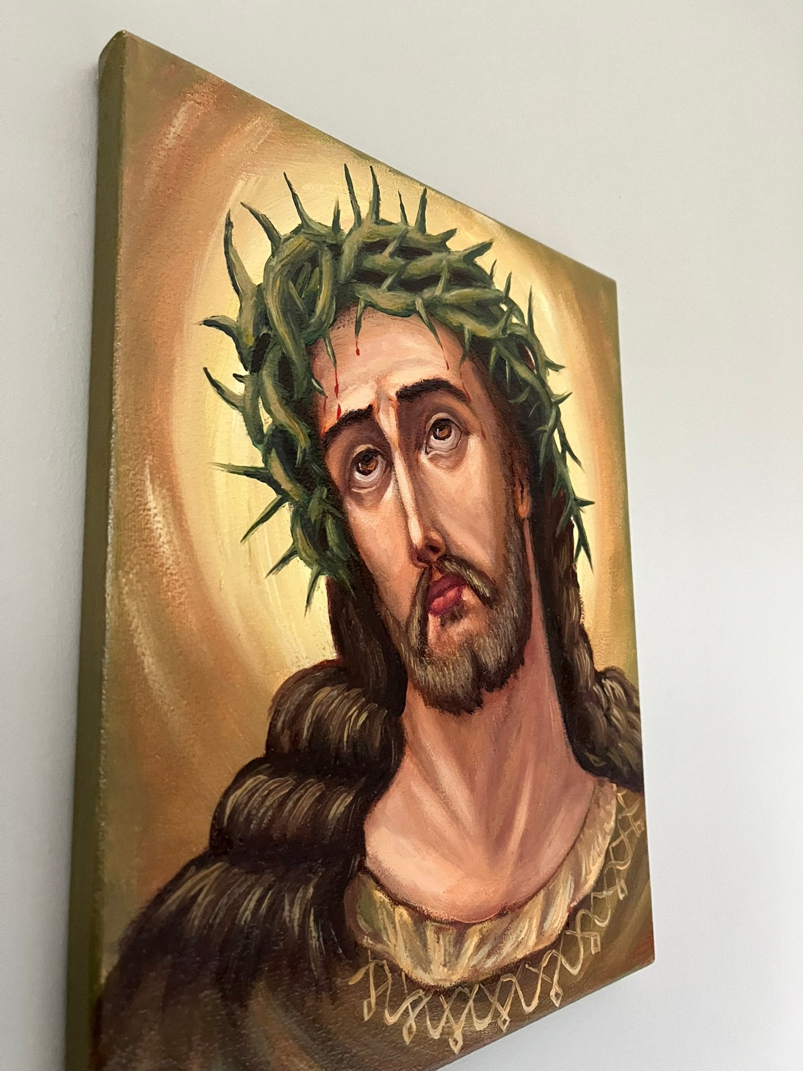 Jesus Christ Oil Painting Religious Picture Icon - Etsy