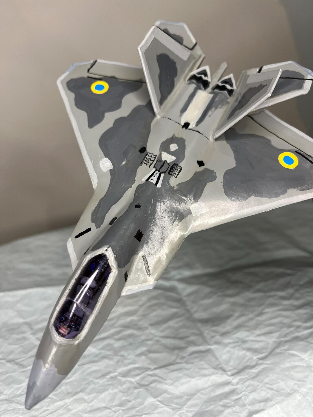 Paper Model of an Airplane, an F-22 Raptor Fighter - Etsy
