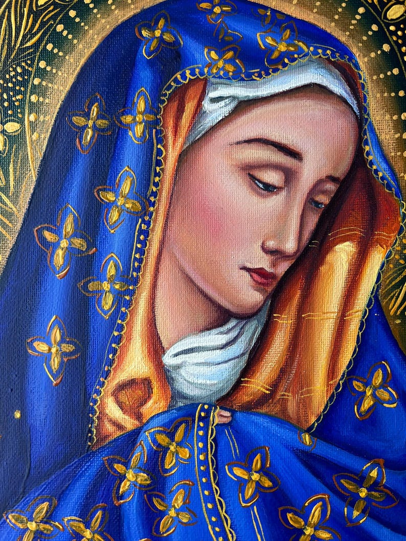 Madonna In Blue Nightlight By Catholic Companynull