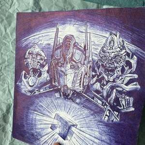 Transformers Ballpoint Pen Drawing - Etsy