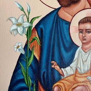 St Joseph and Baby Jesus Icon - Etsy