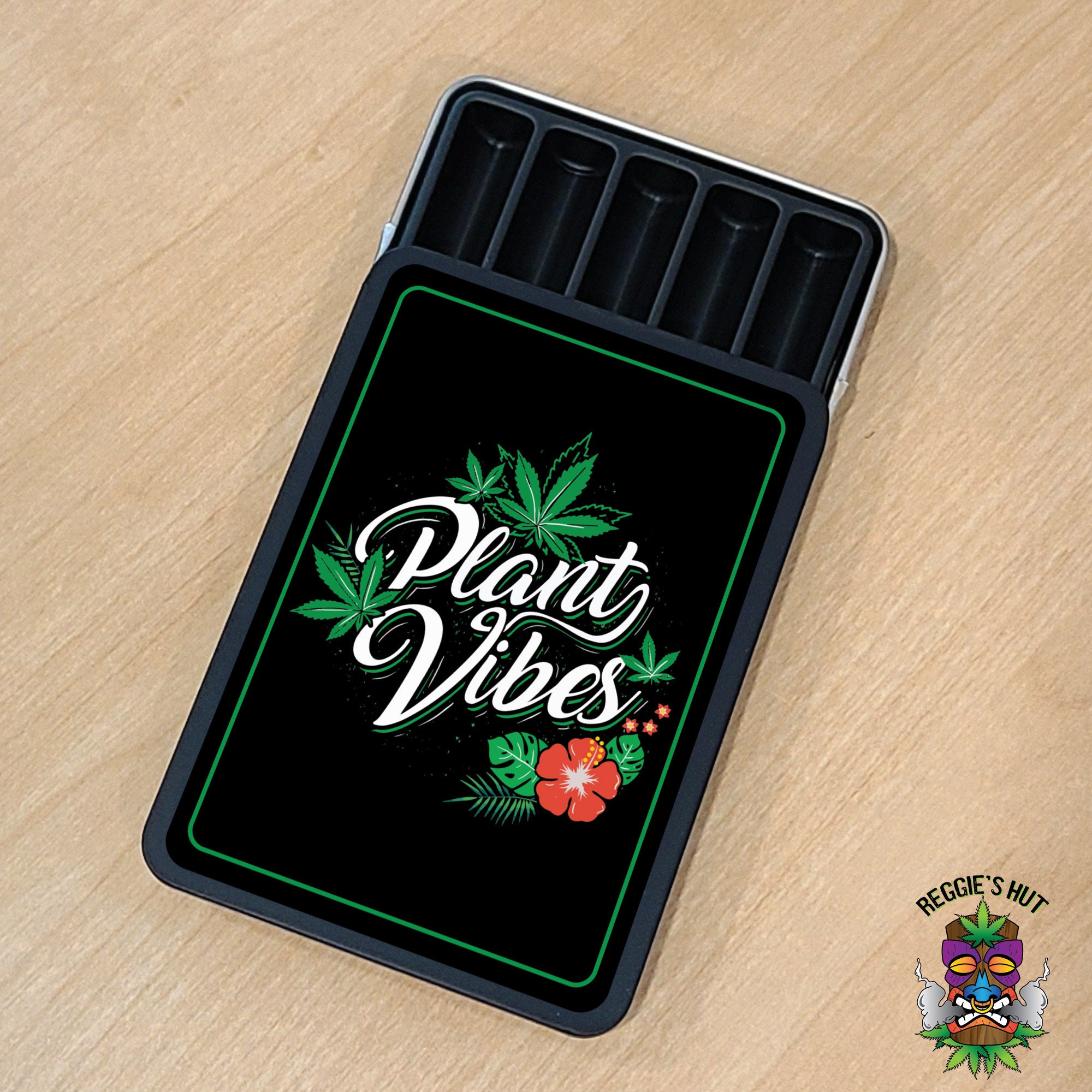 Plant Vibes Joint Box, Weed Joint Case Holder, Crush Proof Cigarette ...