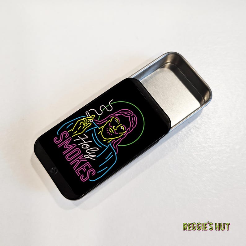 Holy Smokes Jesus Pill Box: Mini Case for Pills, Pouches, Mints, Gum - Etsy