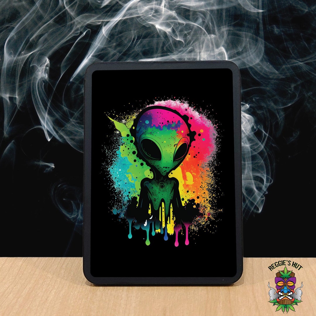 Space Alien Cigarette Case, Cigarette Case Holder, Stash Box Case ...