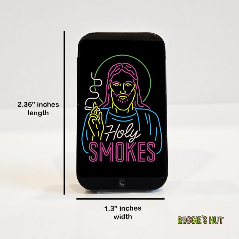 Holy Smokes Jesus Matchbox: Mini Matchstick Tin With Safety Matches - Etsy