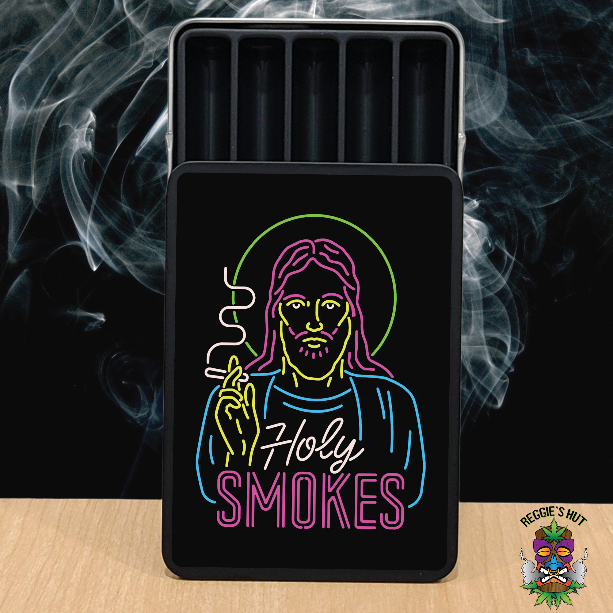 Holy Smokes Cannabis Joint Box, Joint Case Holder, Crush Proof ...