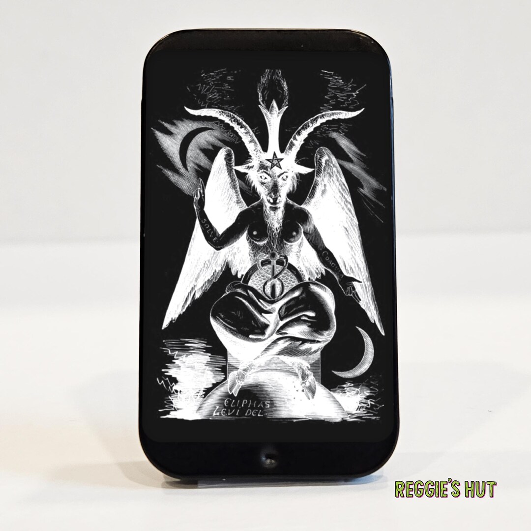Baphomet Pill Box: Mini Case for Pills, Pouches, Mints, Gum - Etsy