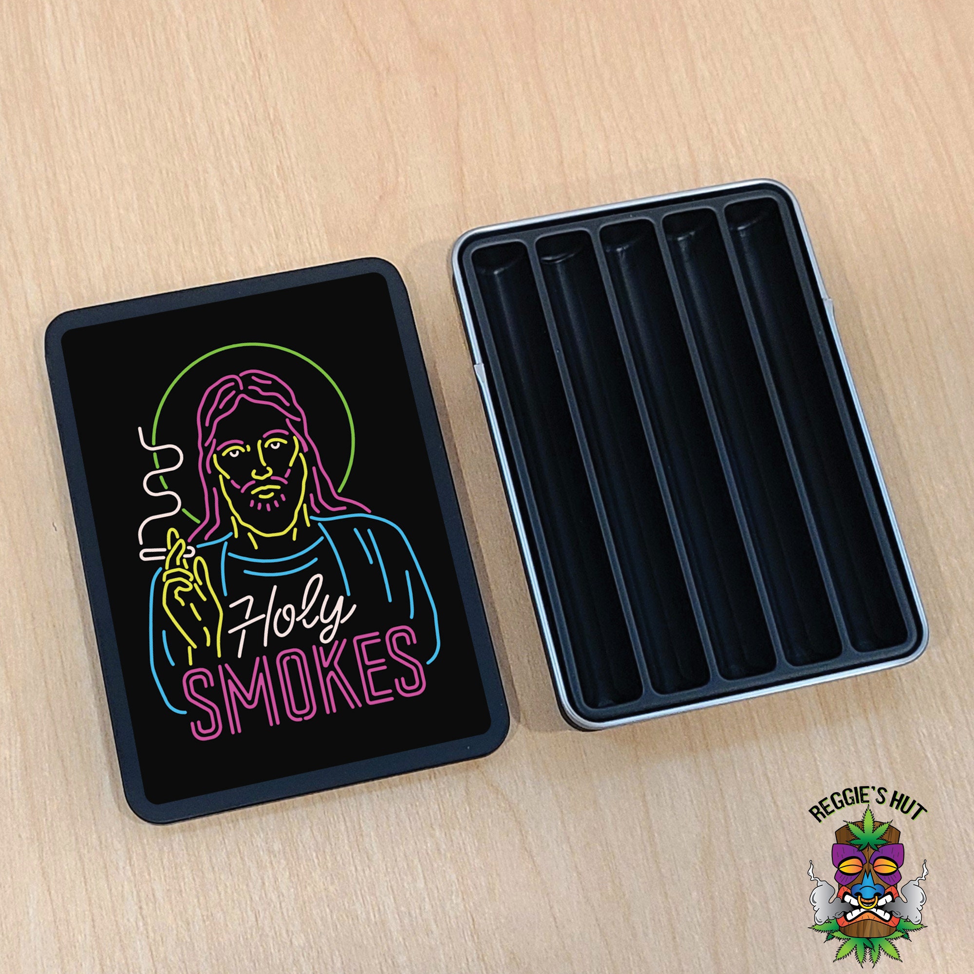 Holy Smokes Cannabis Joint Box, Joint Case Holder, Crush Proof ...