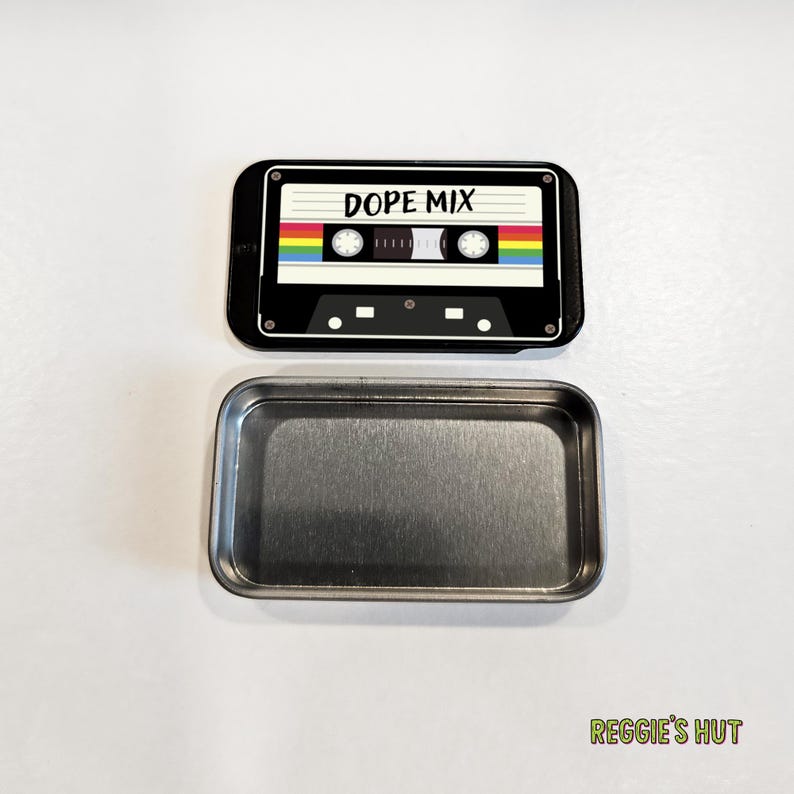 Retro Cassette Tape Pill Box: Mini Case for Pills, Pouches, Mints, Gum ...