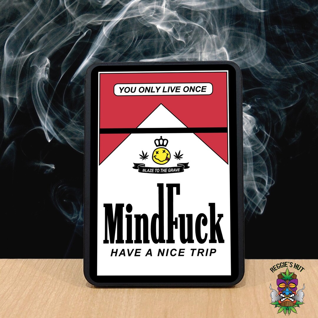 Mind Fck Cigarette Joint Case, Cigarette Holder Case, Stash Box, Pre ...