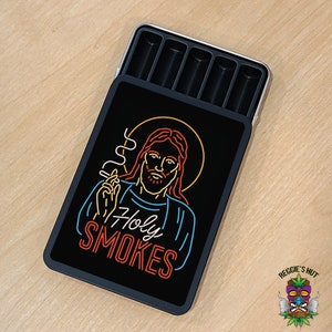 Holy Smokes Cannabis Joint Box, Joint Case Holder, Crush Proof ...