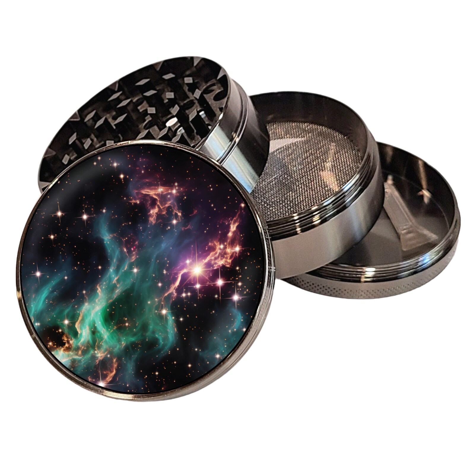 Galaxy Stash Box Set, Bamboo Stash Box With Accessories, Grinder and ...