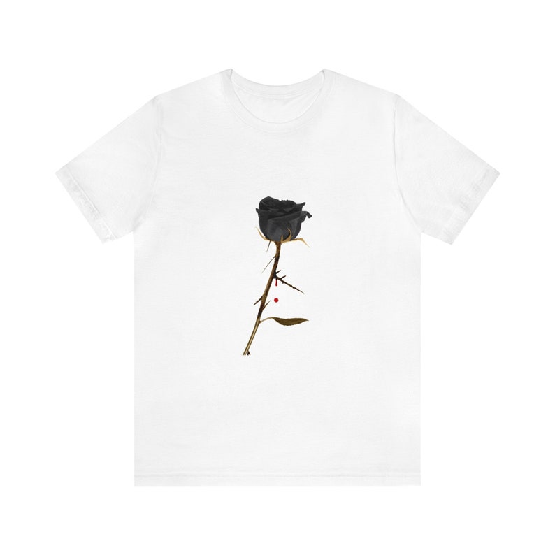 Black Rose T-shirt Unisex Jersey Short Sleeve Tee - Etsy