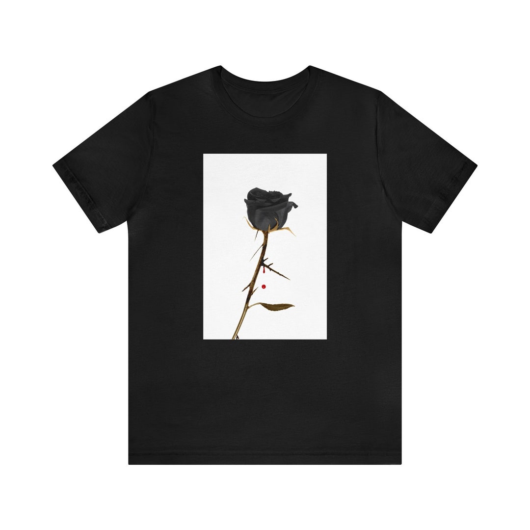Black Rose T-shirt Unisex Jersey Short Sleeve Tee - Etsy