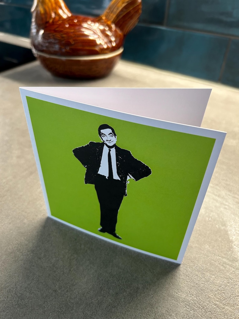 Limited Edition Mr Bean Greeting Card - Etsy