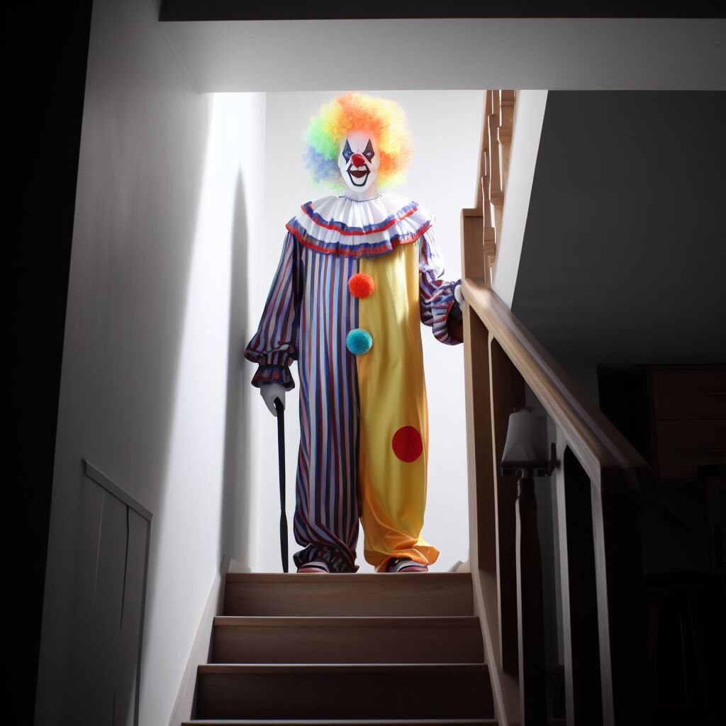 100 Creepy Clown on Stairs Images Photos for Dark Creepy Journaling ...