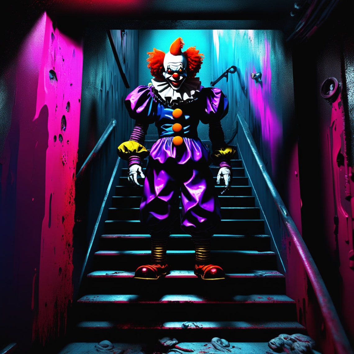 100 Creepy Clown on Stairs Images Photos for Dark Creepy Journaling ...